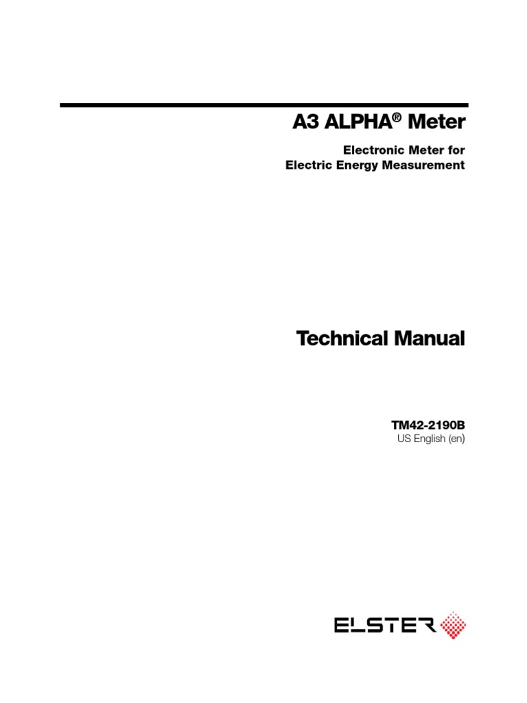 Elster Energy Meter Manual | PDF | Electromagnetic Interference | Radio