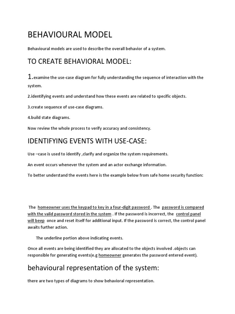 Behavioural Model | Download Free PDF | Behavior | System