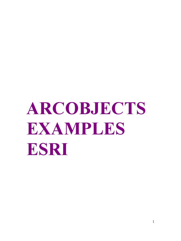 Arc Objects IMP Examples | PDF | Arial | Boolean Data Type