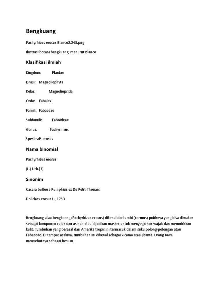 BENEFITS OF YAM BEAN | PDF