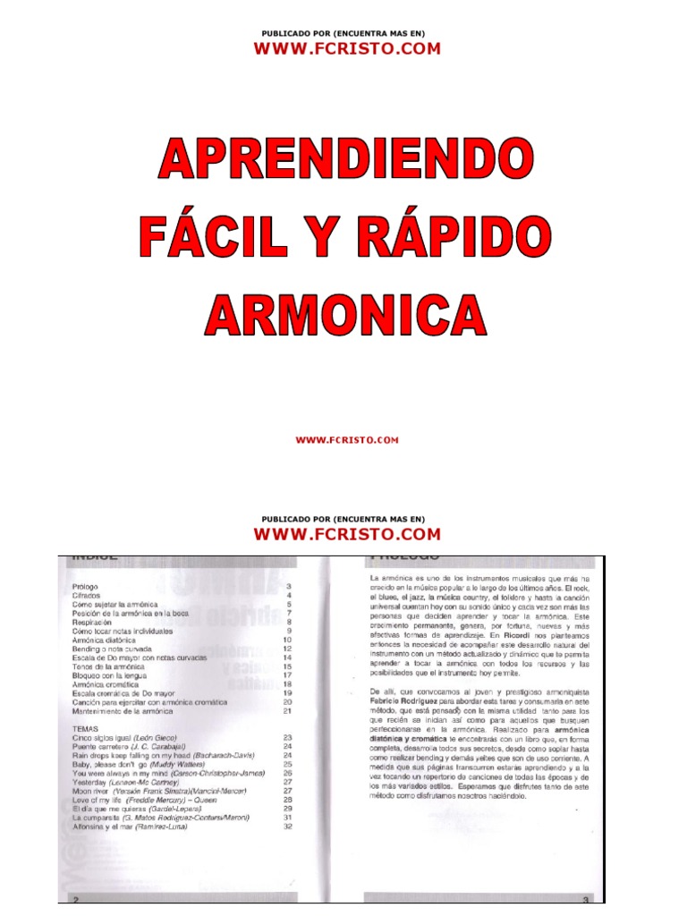 Manual para Aprender A Tocar Armonica PDF | PDF