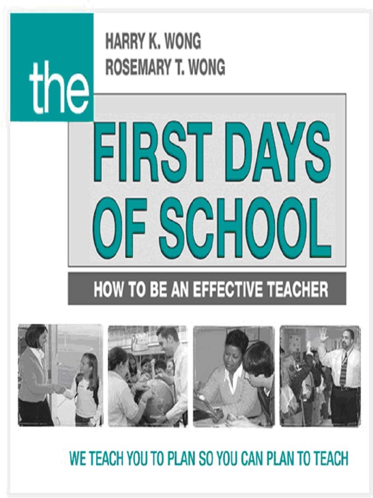 First Days of School Wong | PDF | Teachers | Classroom Management