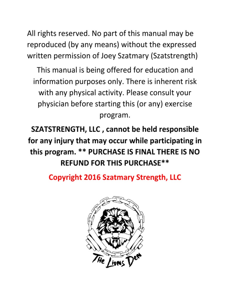 Forces of Nature Program | PDF | Physical Exercise | Recreation