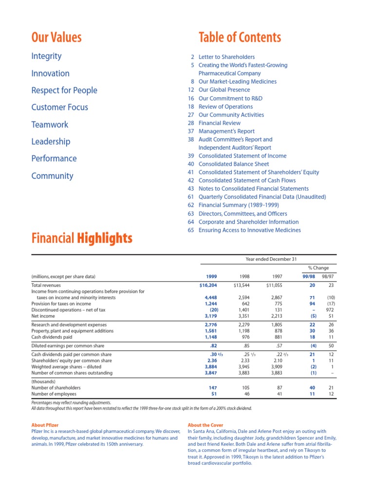 Our Values: Ensuring Access To Innovative Medicines | PDF | Pfizer ...