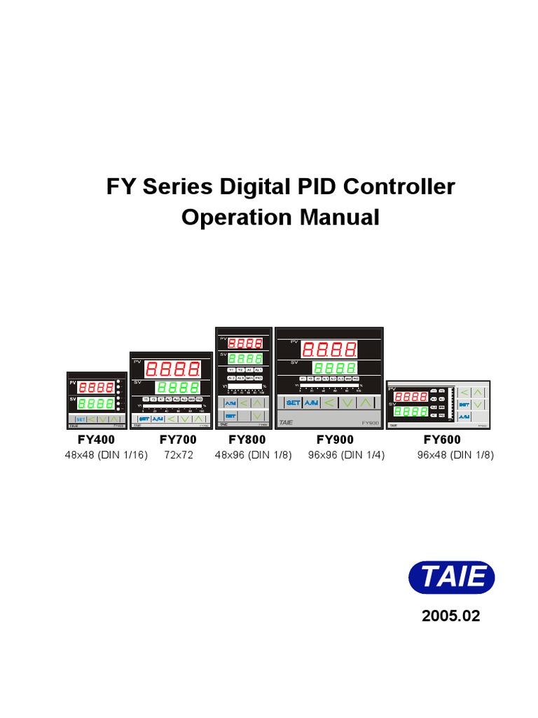 FY400 PID Controller Operation Manual | PDF | Alternating Current ...