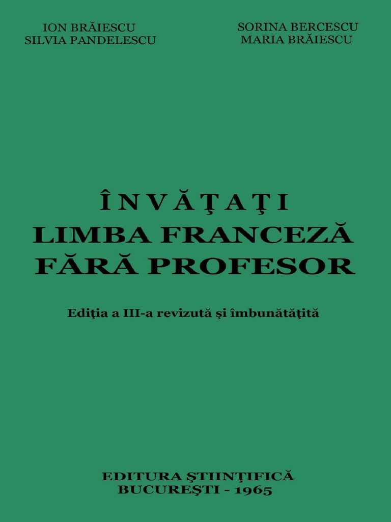 Invatati Limba Franceza Fara Profesor PDF | PDF
