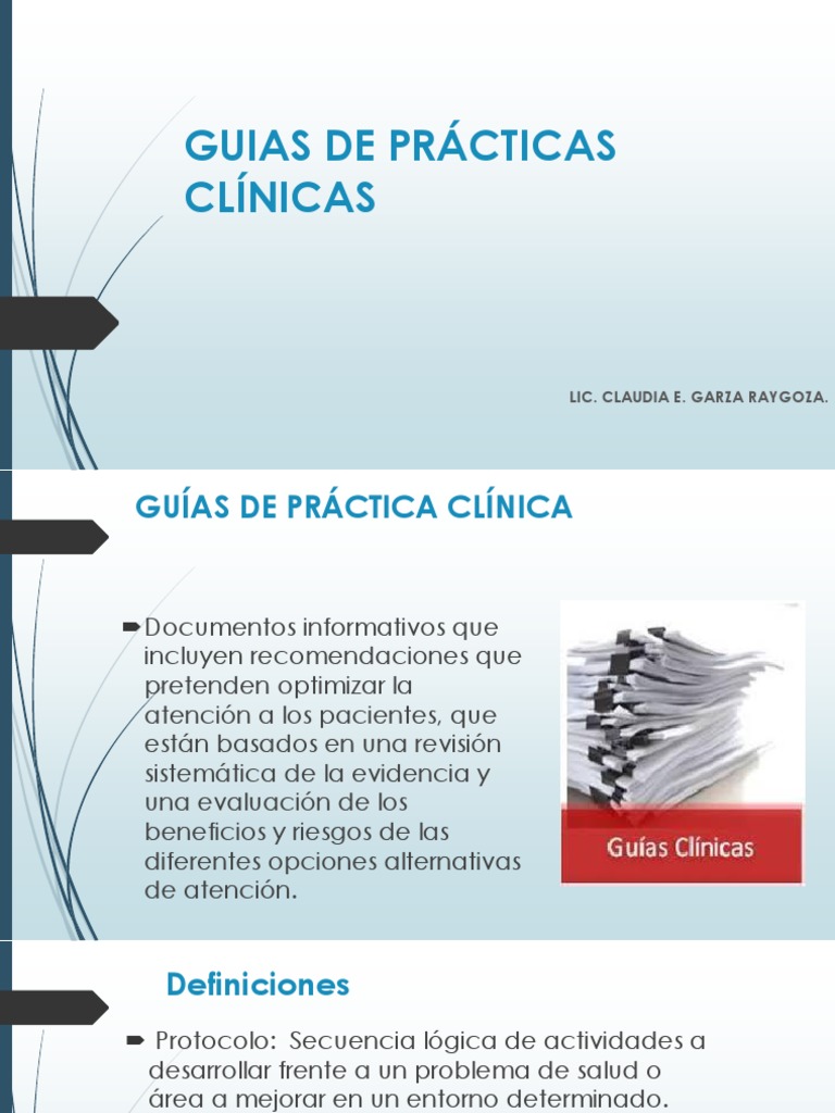 Guias de Prácticas Clínicas | PDF | Toma de decisiones | Diagnostico medico