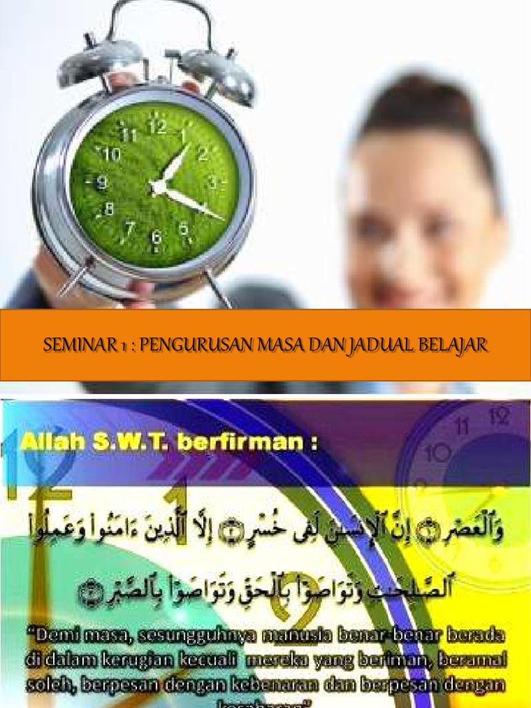 Seminar1 Pengurusan Masa Dan Penjadualan PDF | PDF