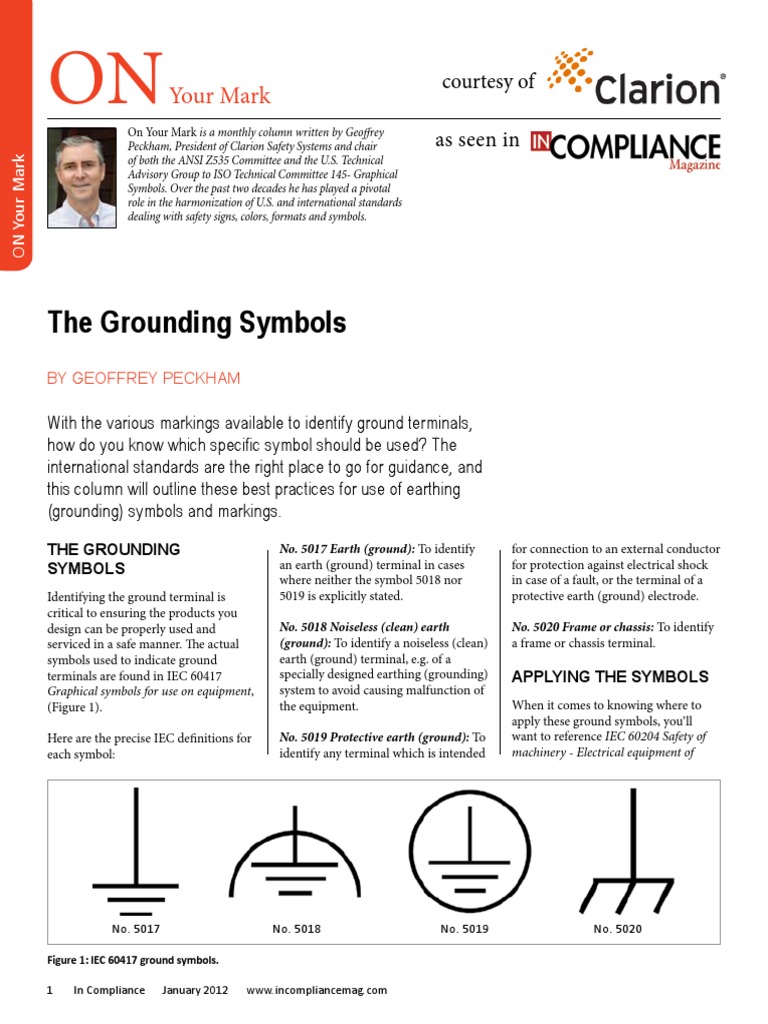 InCompliance January 2012 Grounding Symbols | PDF | International ...