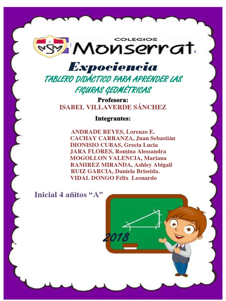 Expociencia Tablero Borrador | PDF | Enseñanza de matemática | Modificación de comportamiento