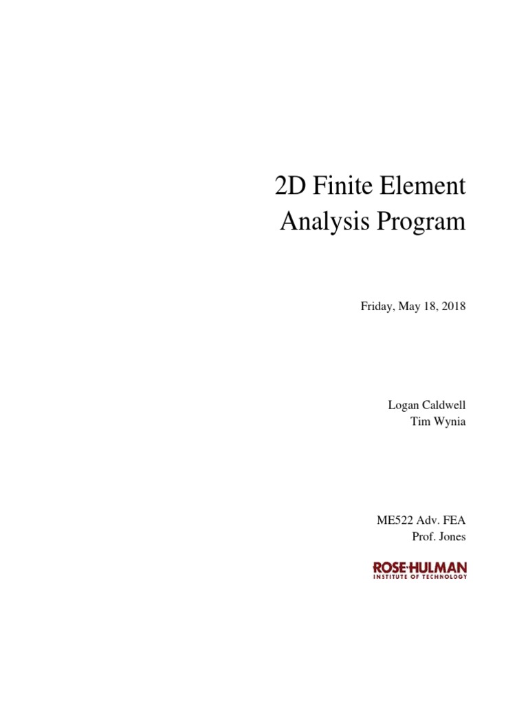 FEA Report | Download Free PDF | Bending | Class (Computer Programming)