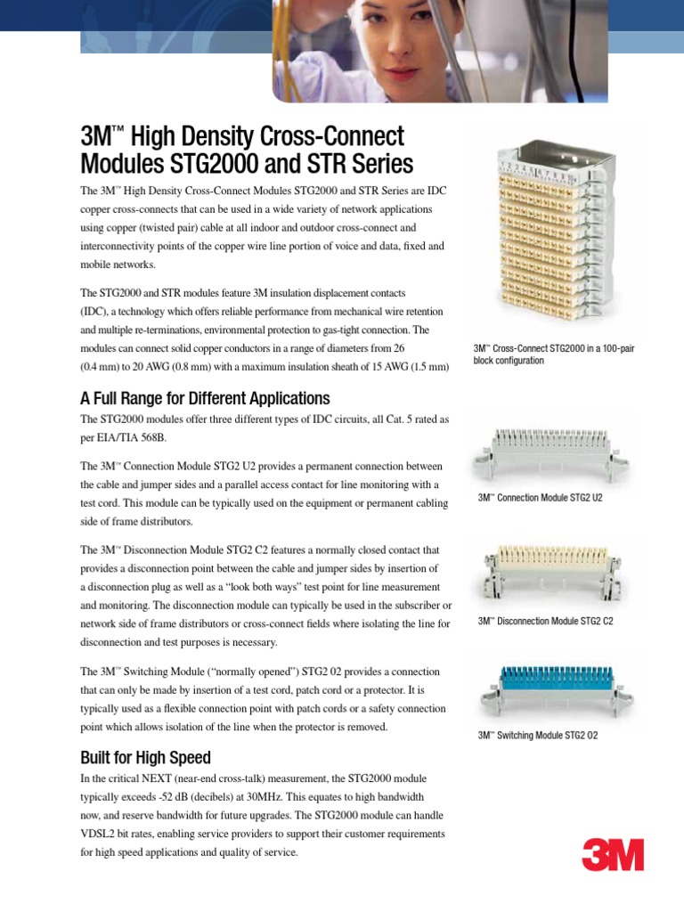 3M (TM) High Density Cross-Connect Modules STG - STR DS Lo | PDF | Wire ...