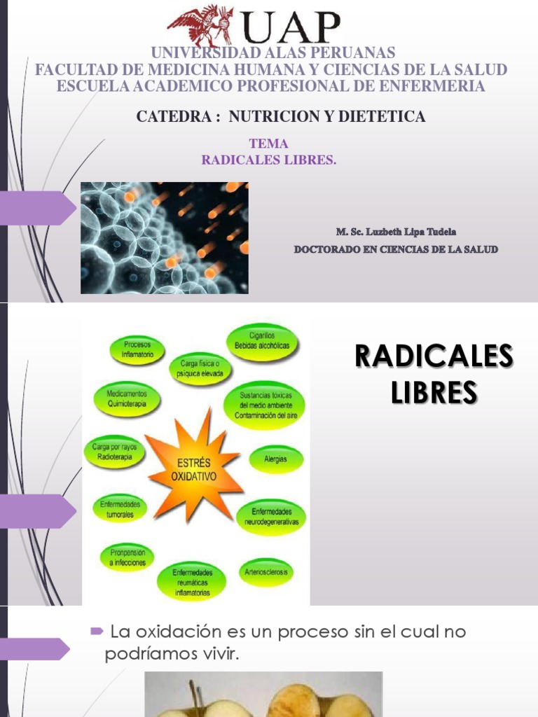 RADICALES LIBRES | Antioxidante | Radical (Química)