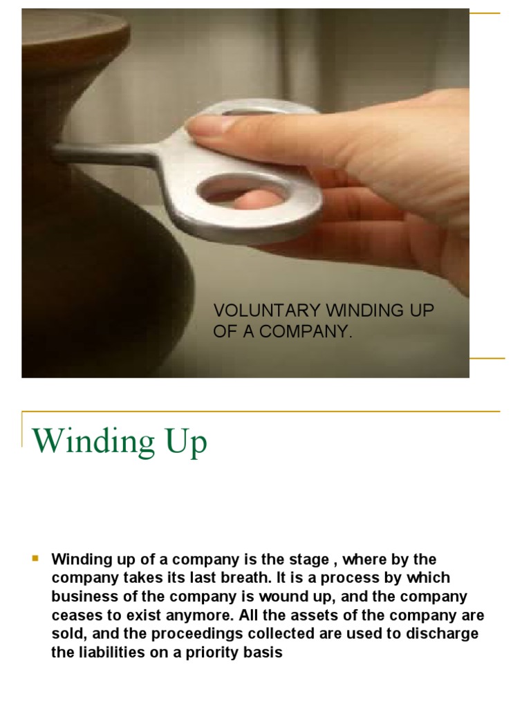 Voluntary Winding Up of a Company Guide | PDF | Liquidation | Government