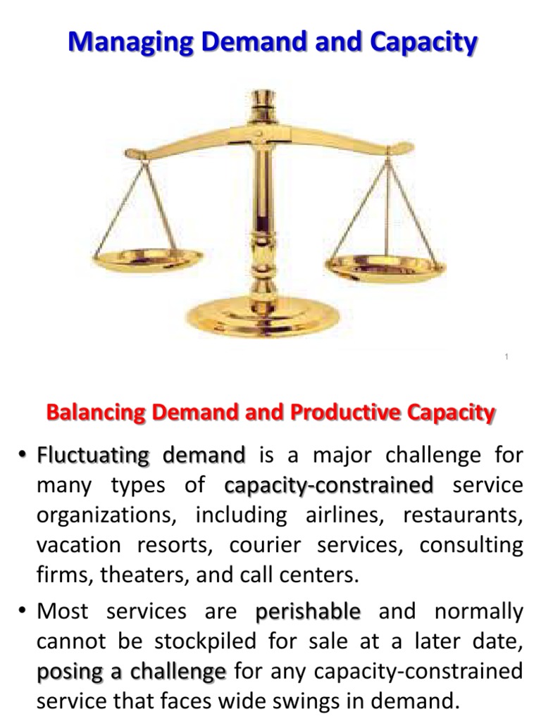 Service Marketing: Managing Demand and Capacity | PDF | Demand | Marketing