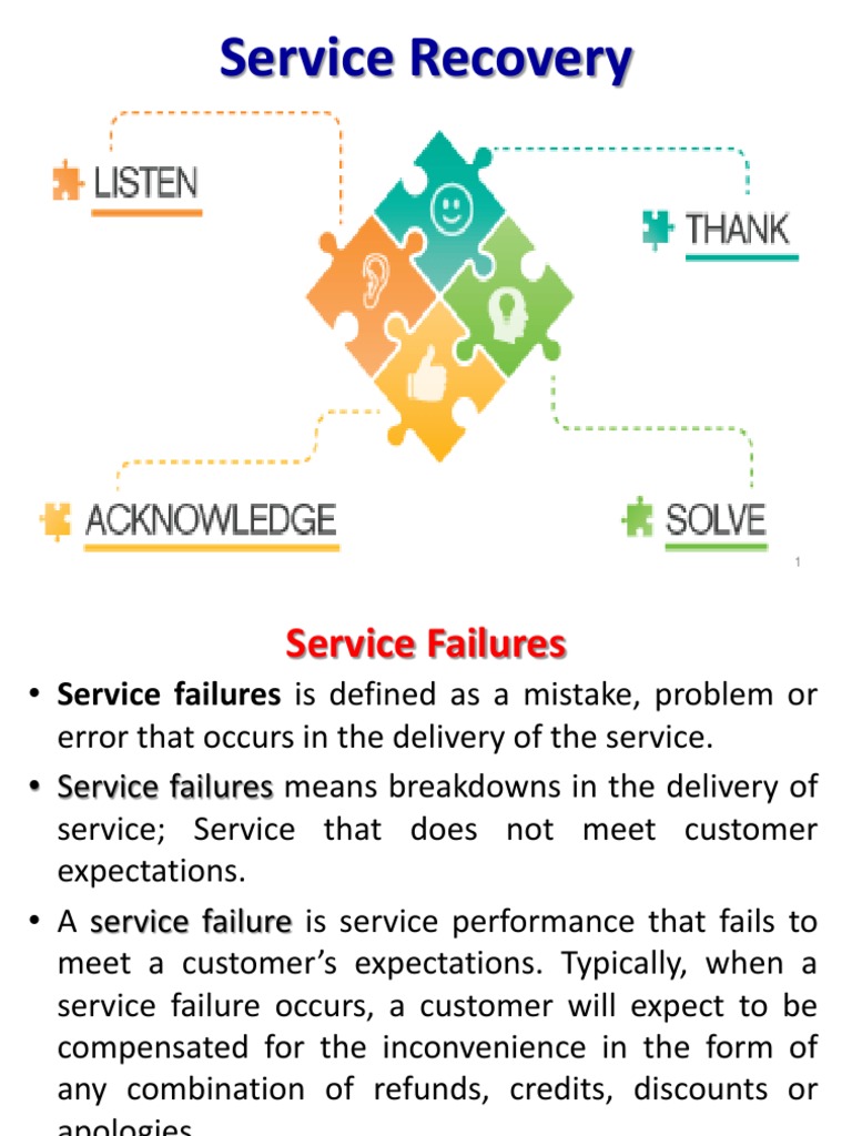 Service Marketing: Service Failures - Recovery Strategies | Download ...