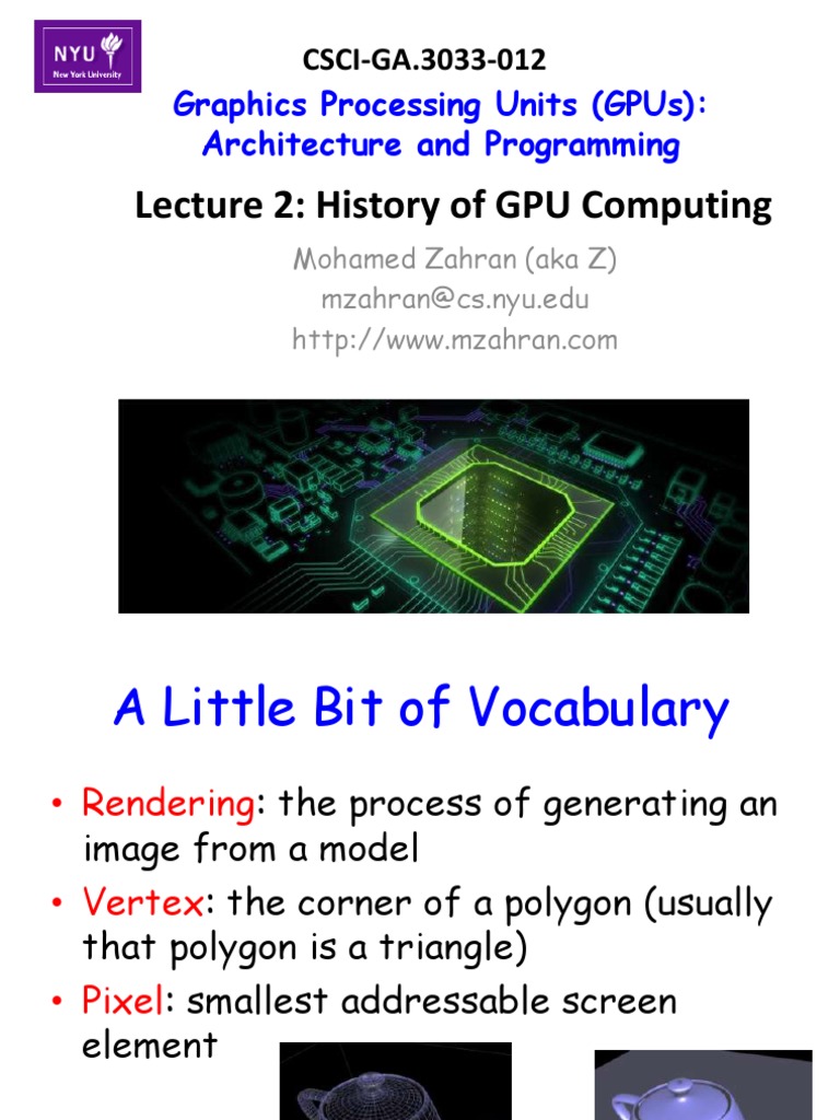 Unit 2 - GPU DFG | PDF | Graphics Processing Unit | Shader