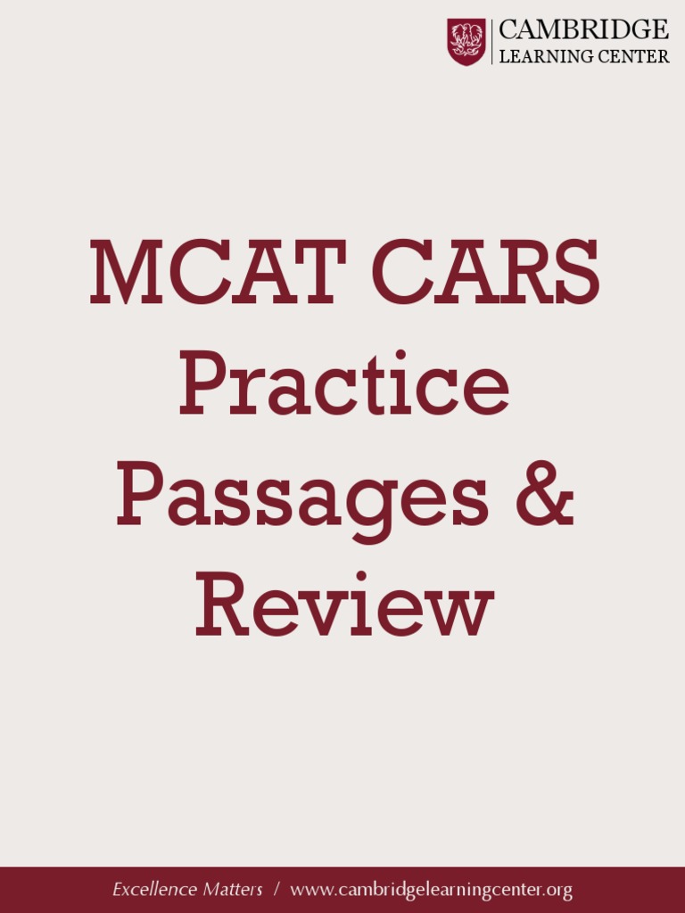 MCAT CARS Practice Passages & Review | PDF | Pitch (Music) | Sound
