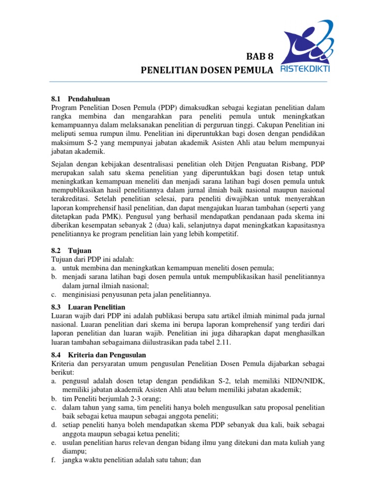 Panduan Penelitian Dosen Pemula | PDF | Seni