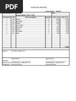 Purchase Request Form Template | PDF