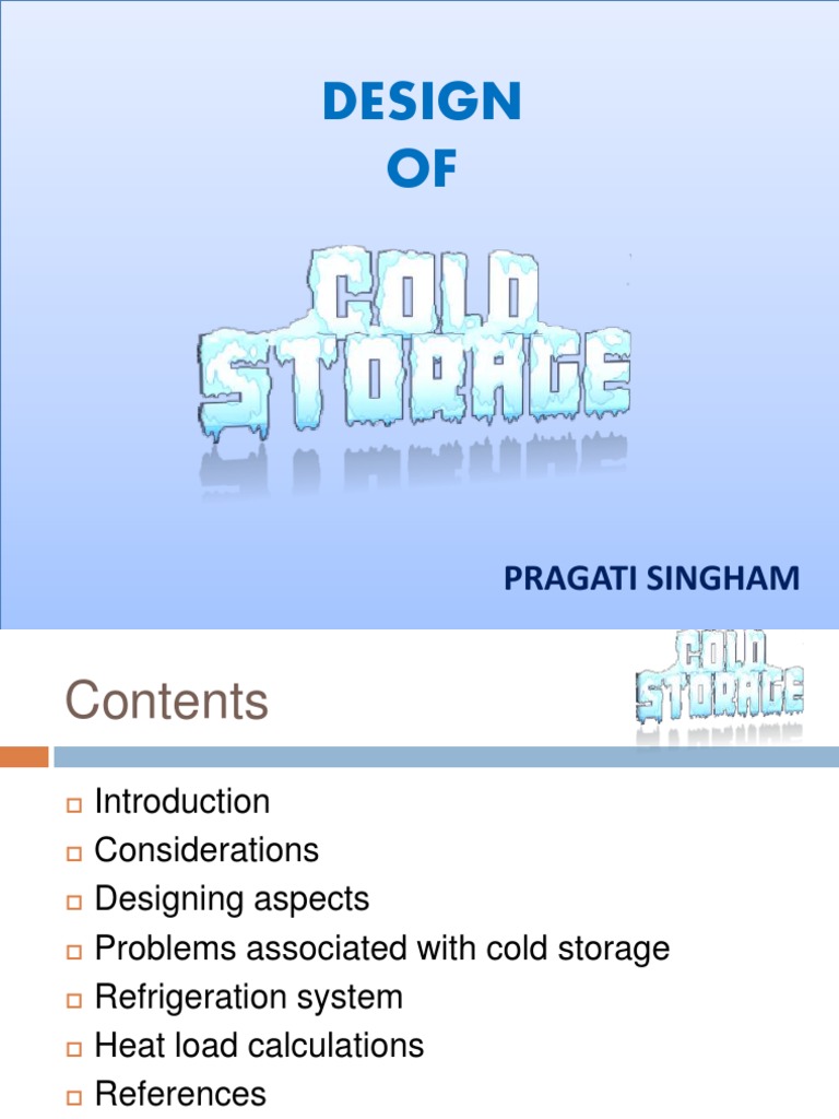 Cold Storage Design Manual | PDF | Refrigeration | Cold