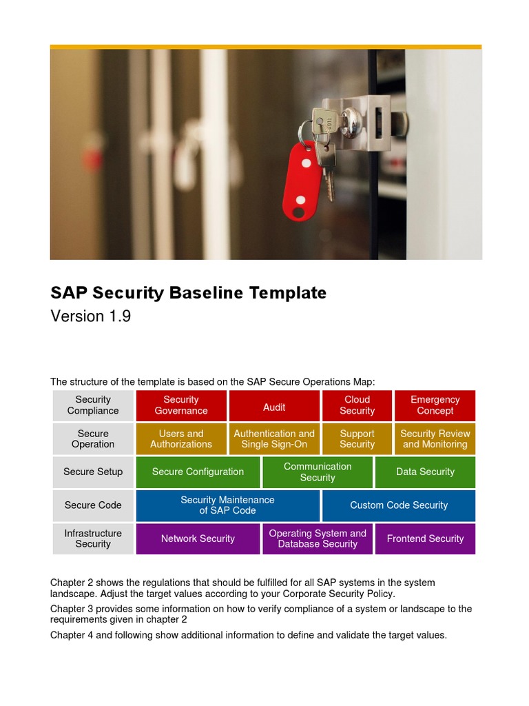 SAP Security Baseline Template V1.9 | World Wide Web | Technology