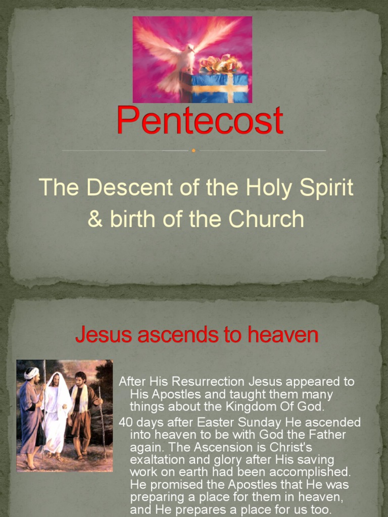 Pentecost: Birth of the Church | PDF | Ascension Of Jesus | Pentecost