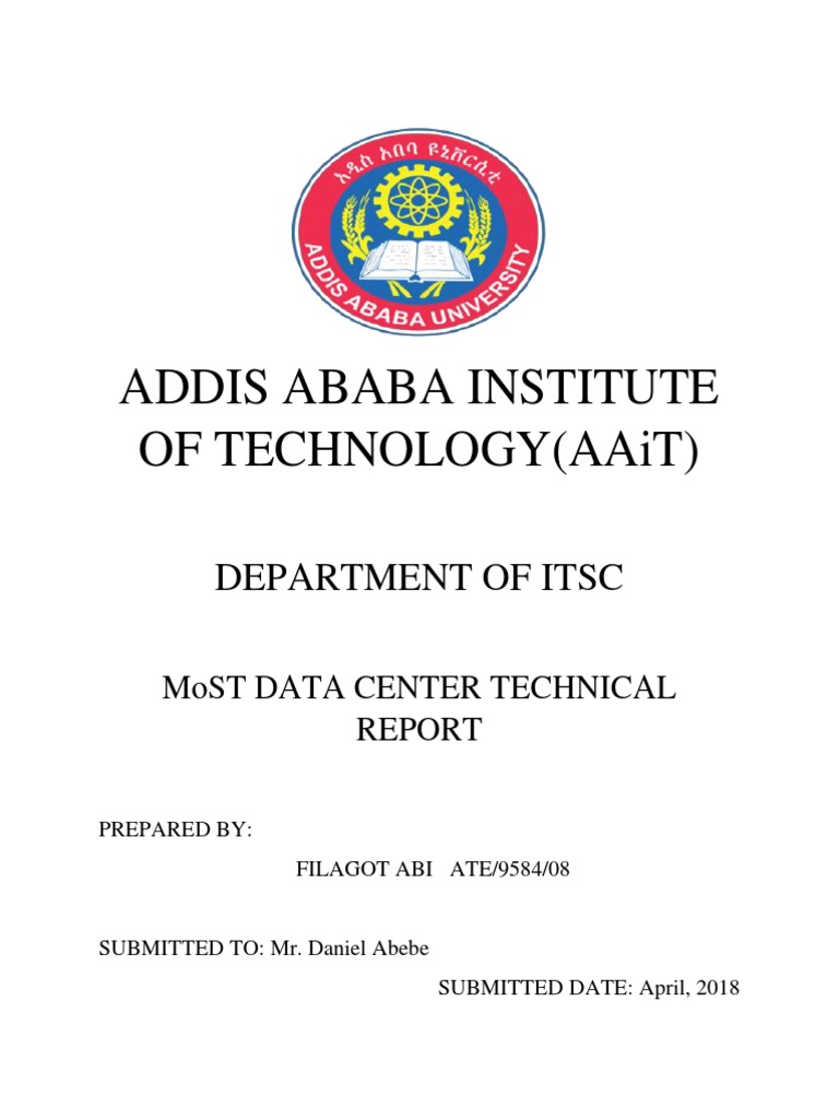 Addis Ababa Institute of Technology | PDF | Data Center | Cloud Computing
