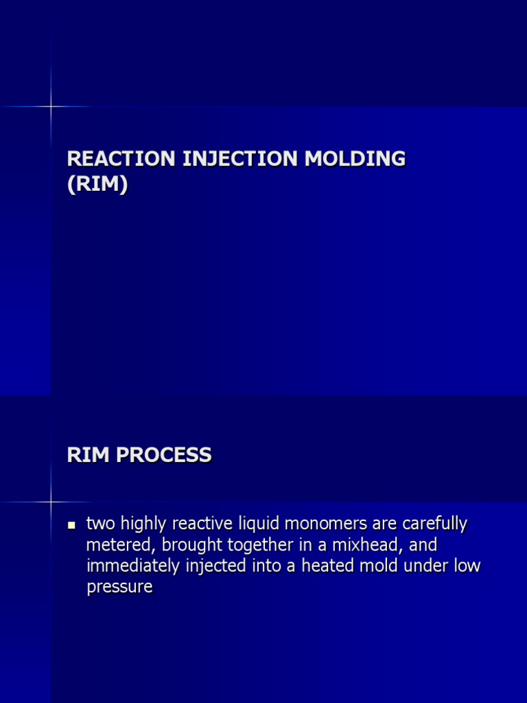 Reaction Injection Molding (RIM) | PDF | Polyurethane | Industrial ...