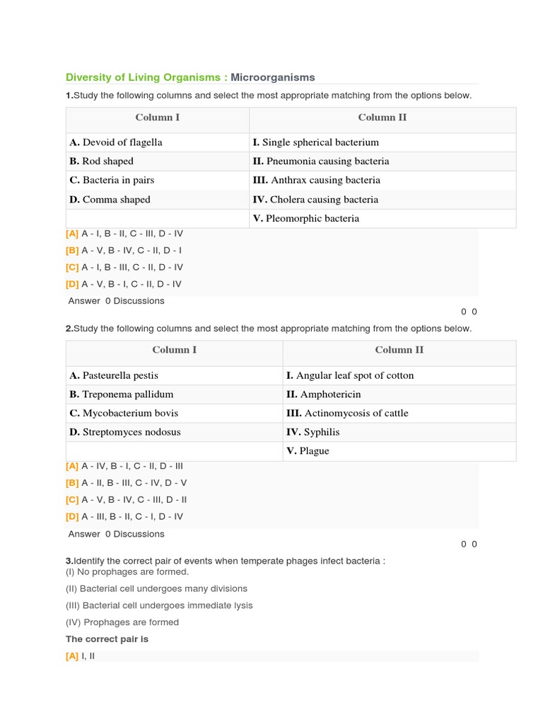 Microorganism Classification and Functions | PDF | Virus | Bacteriophage