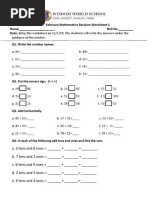 CBSE Class 2 Maths Practice Worksheet | PDF