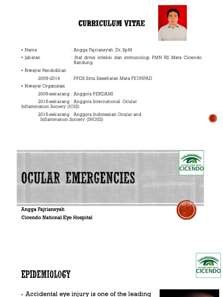 Ocular Emergencies Afs | PDF | Human Eye | Ophthalmology