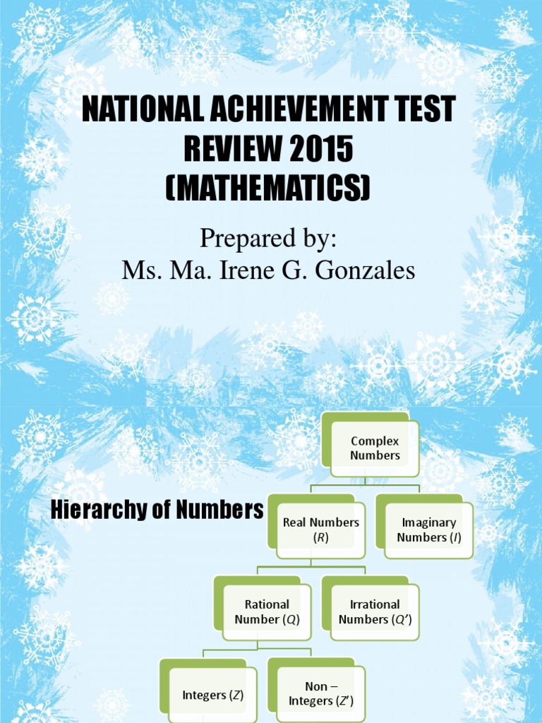 2015 National Achievement Test Math Review | PDF | Fraction ...