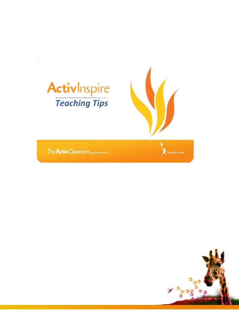 Activinspire Top Tips | PDF | Icon (Computing) | Menu (Computing)