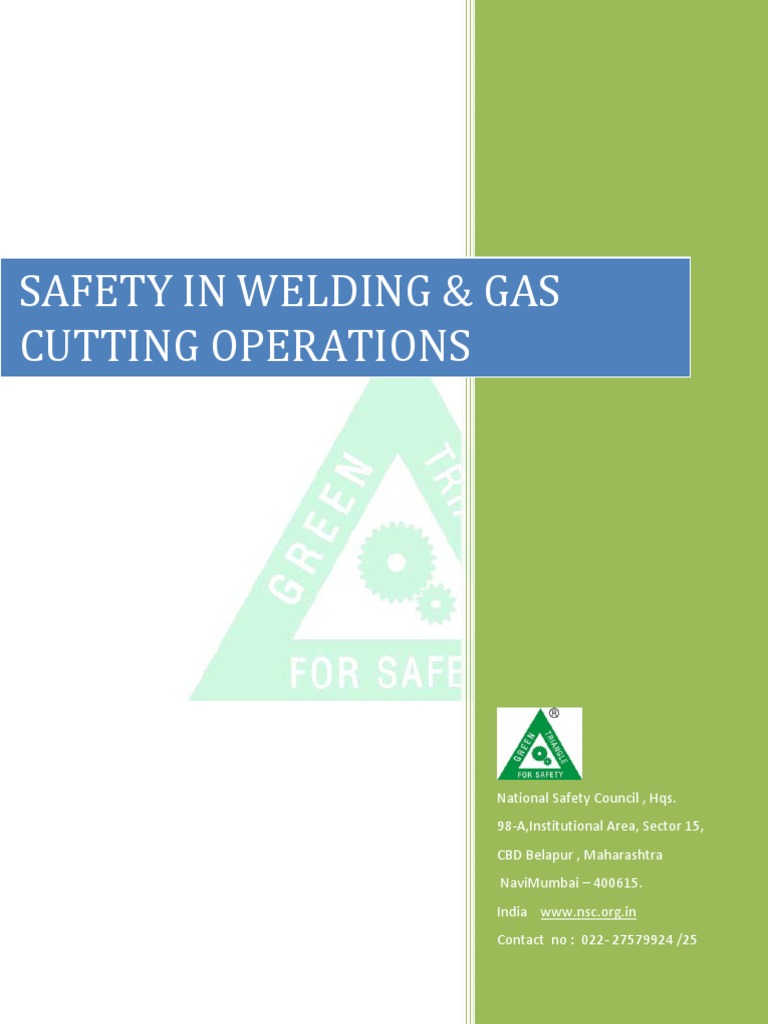 Safetyin Welding Gas Cutting Operations | PDF | Welding | Construction
