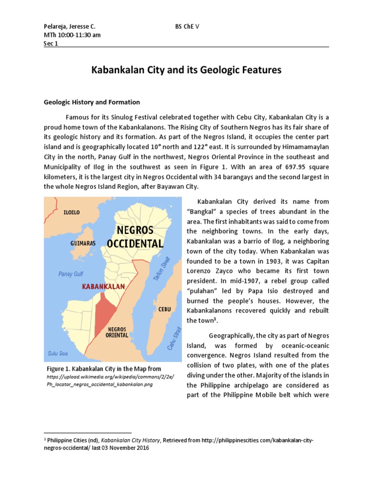 Kabankalan City and Its Geologic Features | PDF | Nature | Earth Sciences