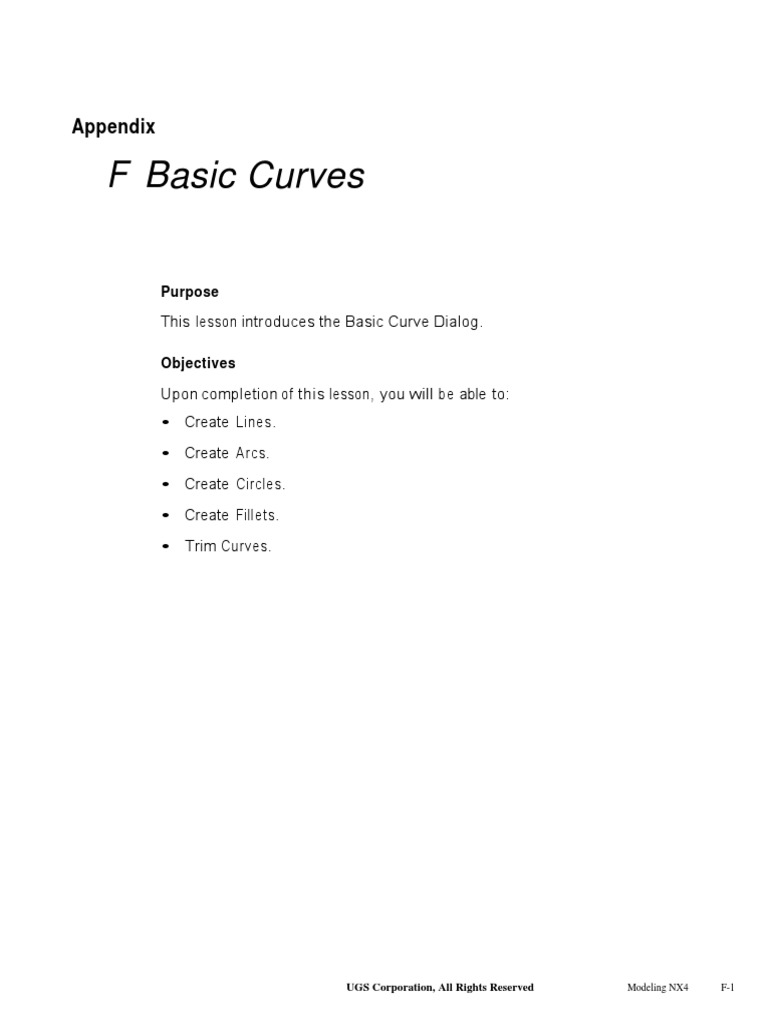 Basic Curve Creation Guide | PDF | Tangent | Perpendicular