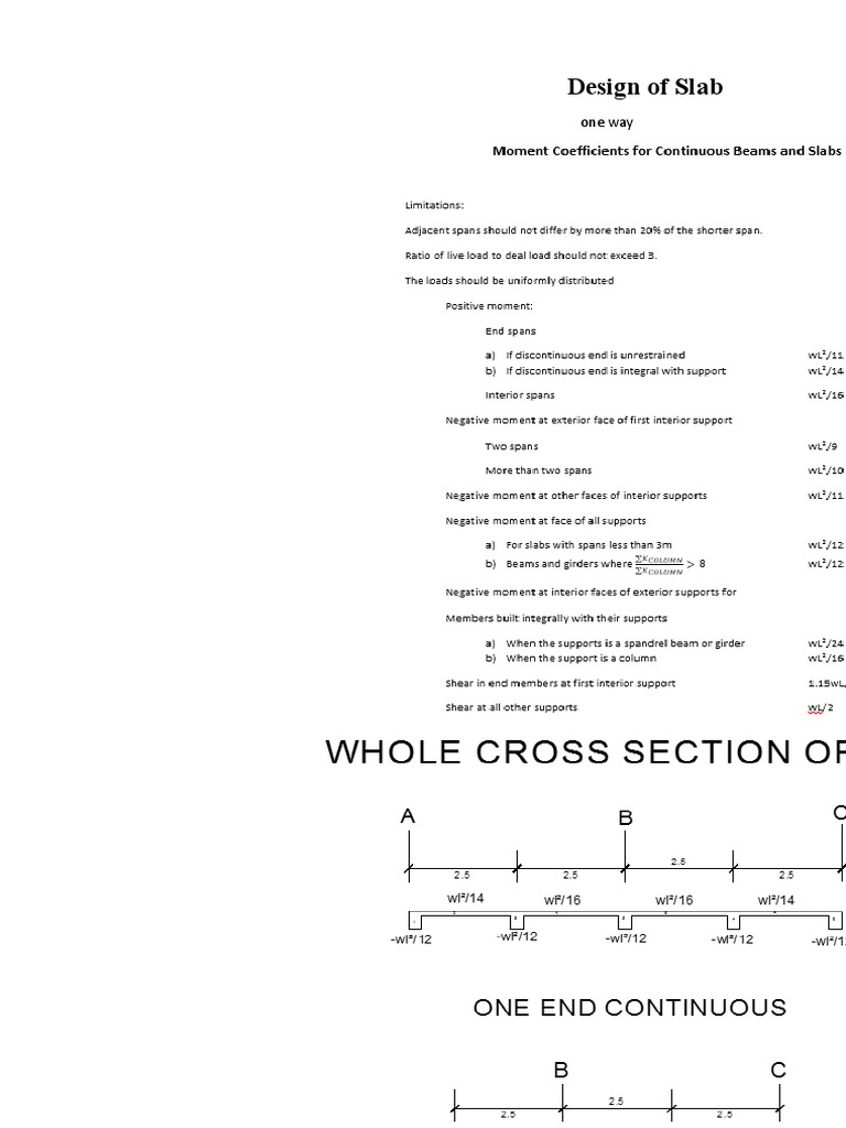 Slab Design One-Way | PDF | Engineering | Building