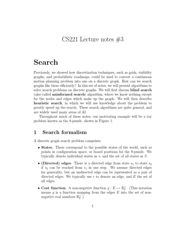Search: CS221 Lecture Notes #3 | Download Free PDF | Monotonic Function ...