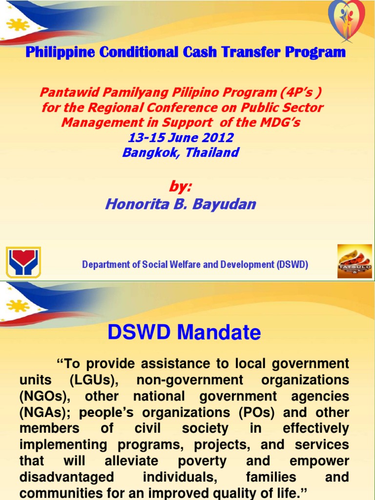 4PS Pantawid Pamilya Program | PDF | Millennium Development Goals | Poverty