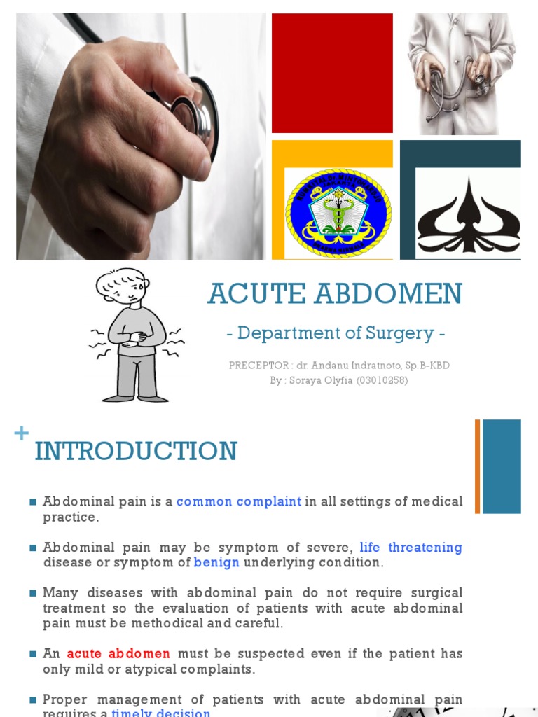Acute Abdomen | PDF | Gastroenterology | Diseases And Disorders