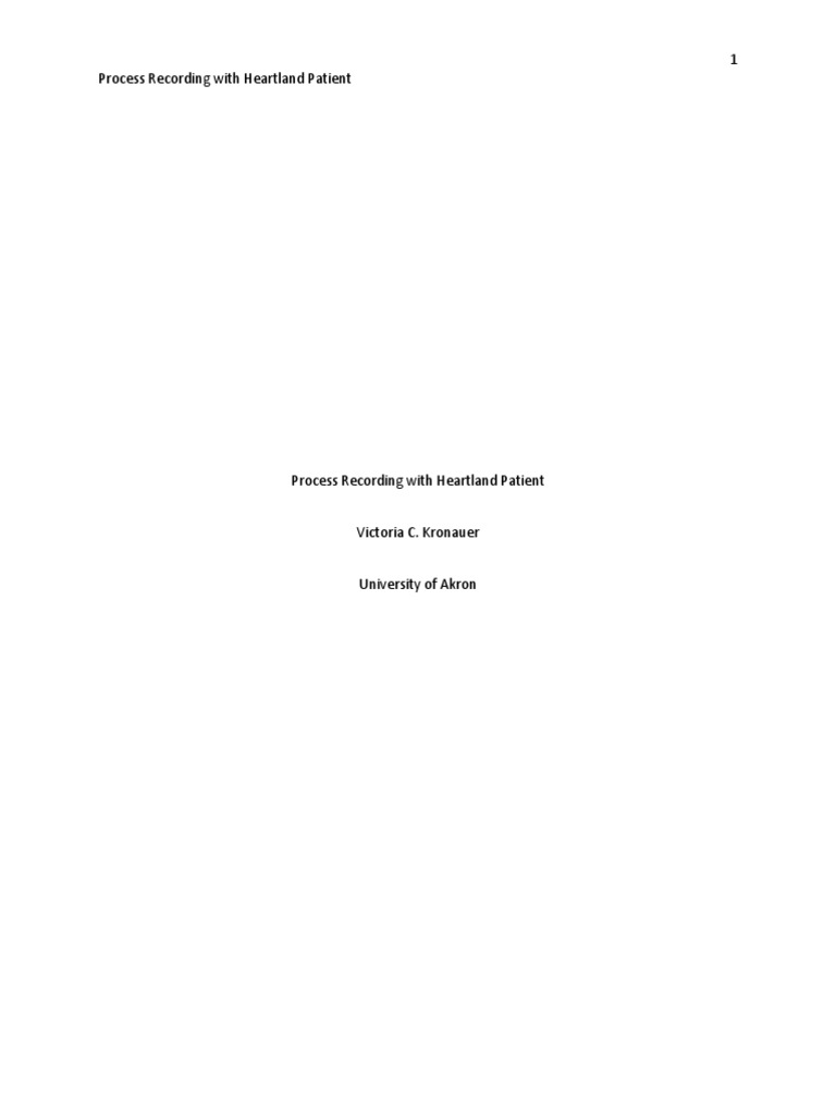 Process Recording | PDF | Mental Disorder | Nursing