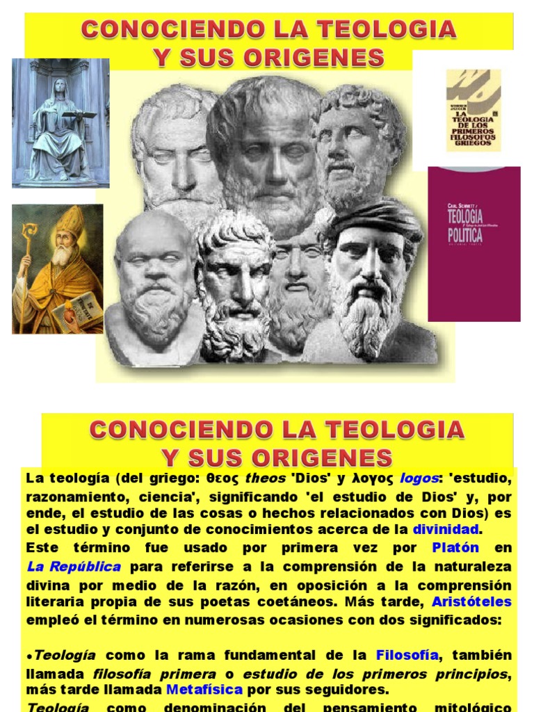 Orígenes y evolución de la teología | PDF | Divinidad (disciplina ...