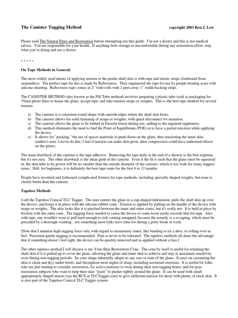 Using The Canister Method | PDF | Skin | Nature