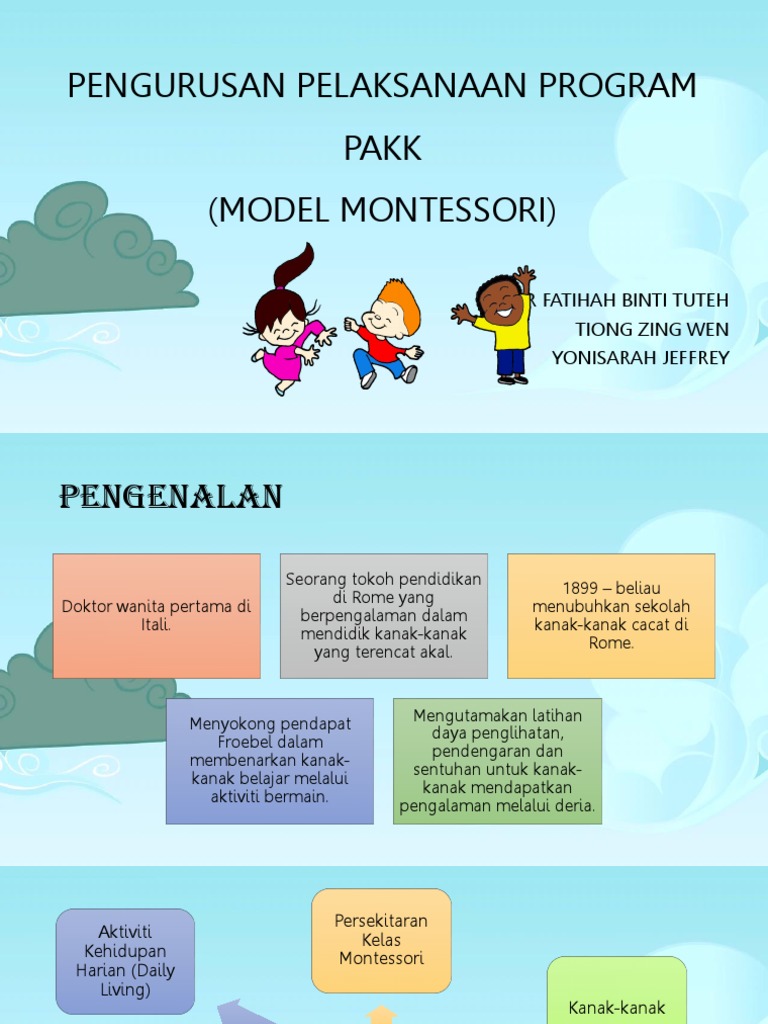Pengurusan Pelaksanaan Program Pakk - Model Montessori | PDF