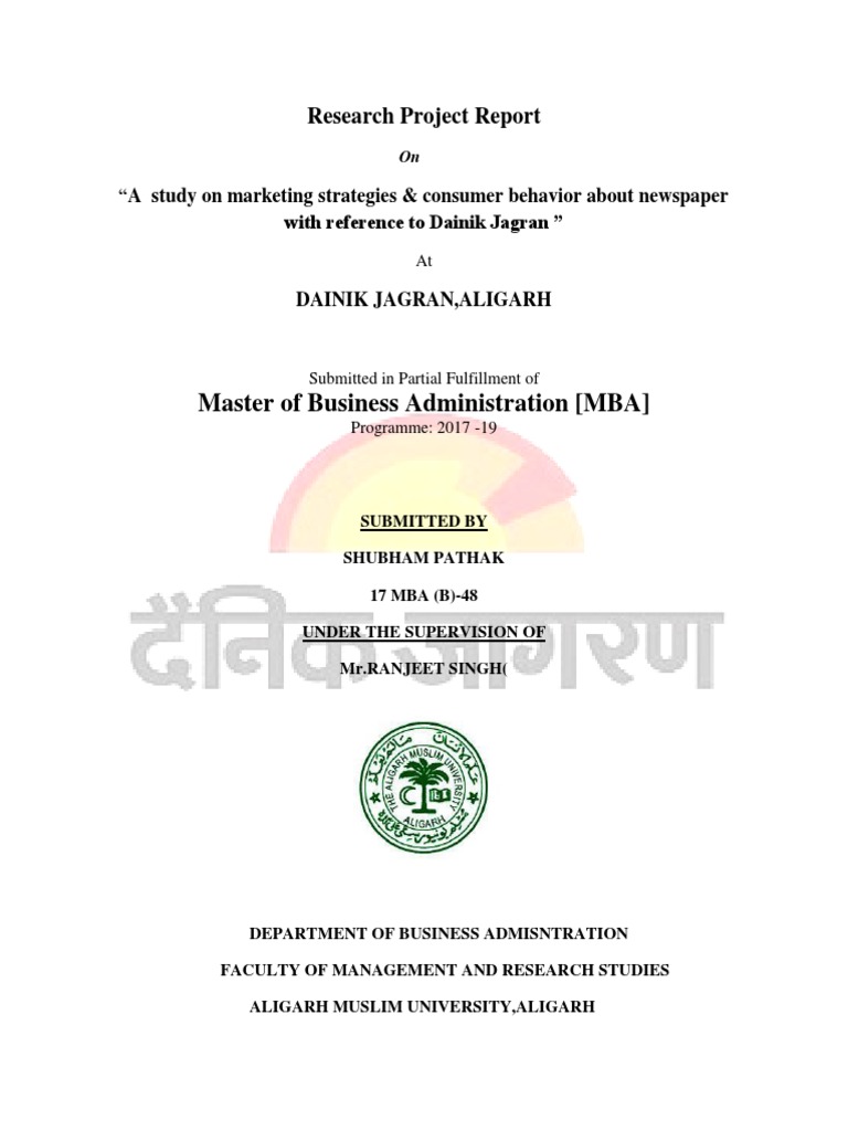 Marketing Strategies of Dainik Jagran | PDF | Promotion (Marketing ...