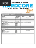 Kris Gethin 12 Week Trainer Schedule by Eric Chowles (還原) | PDF ...