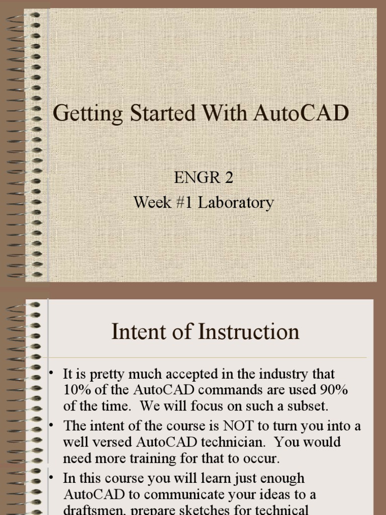 Getting Started With Autocad Pdf Command Line Interface Menu