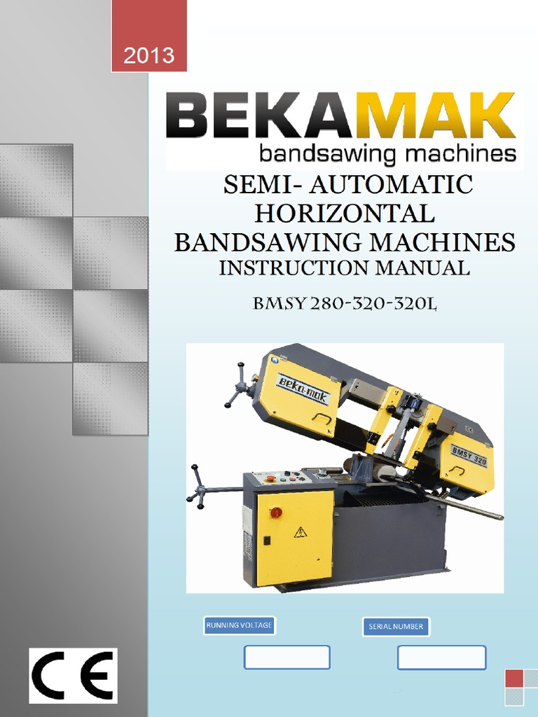 Beka-Mak BMSY 320 | PDF | Switch | Coolant