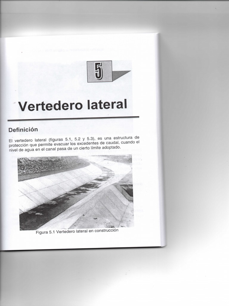 Teoría y Diseño de Vertedero Lateral | PDF